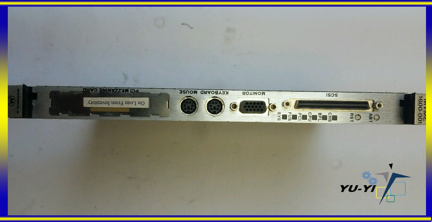 Motorola MVME 1600-001 CPU Module - 裕益科技自動化設備可程式編碼器PLC分散式控制系統DCS